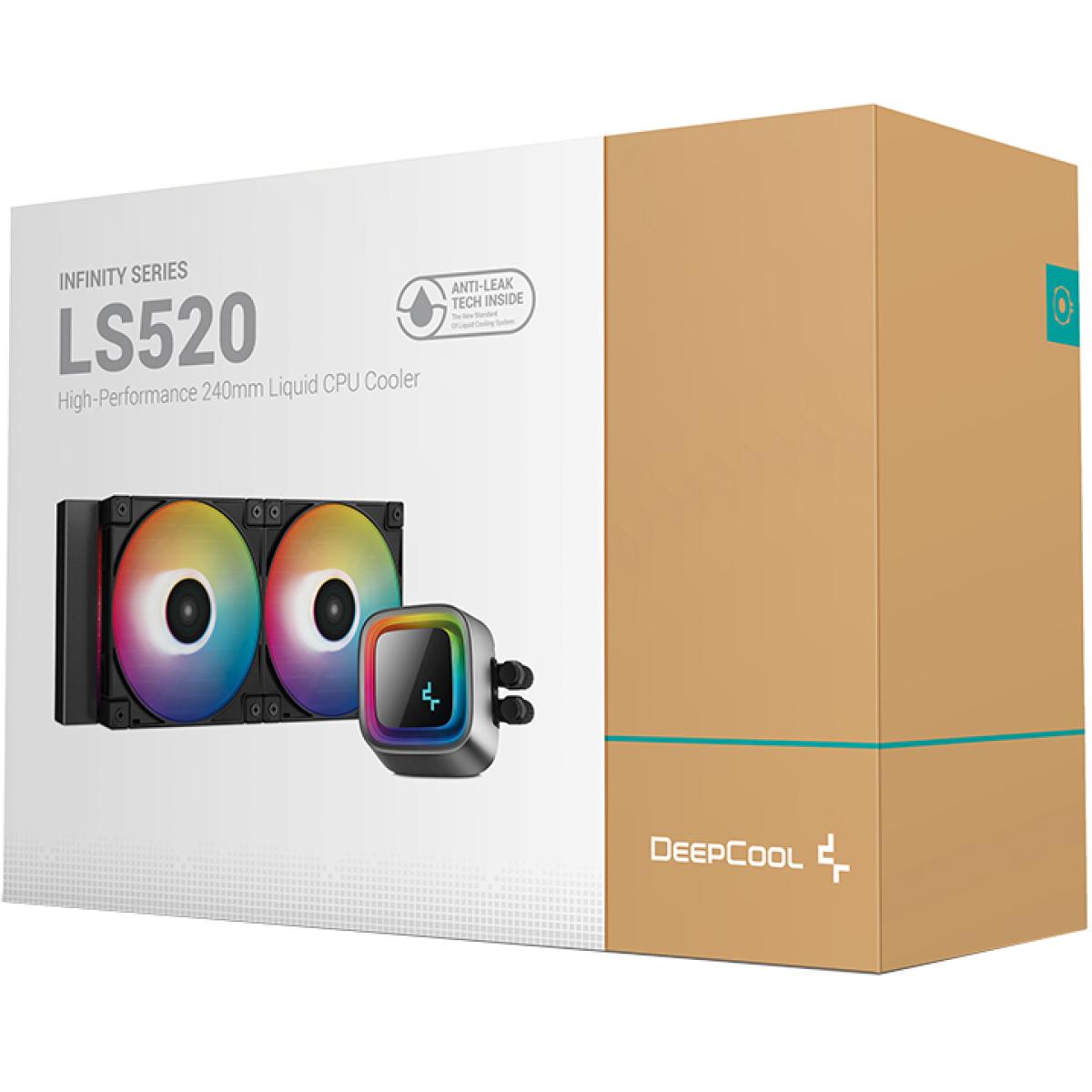 DEEPCOOL LS520 High Performance ARGB 240mm CPU Liquid Cooler w ...